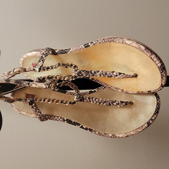 Elaine Turner | Shoes | Elaine Turner Snakeskin Sandals | Poshmark